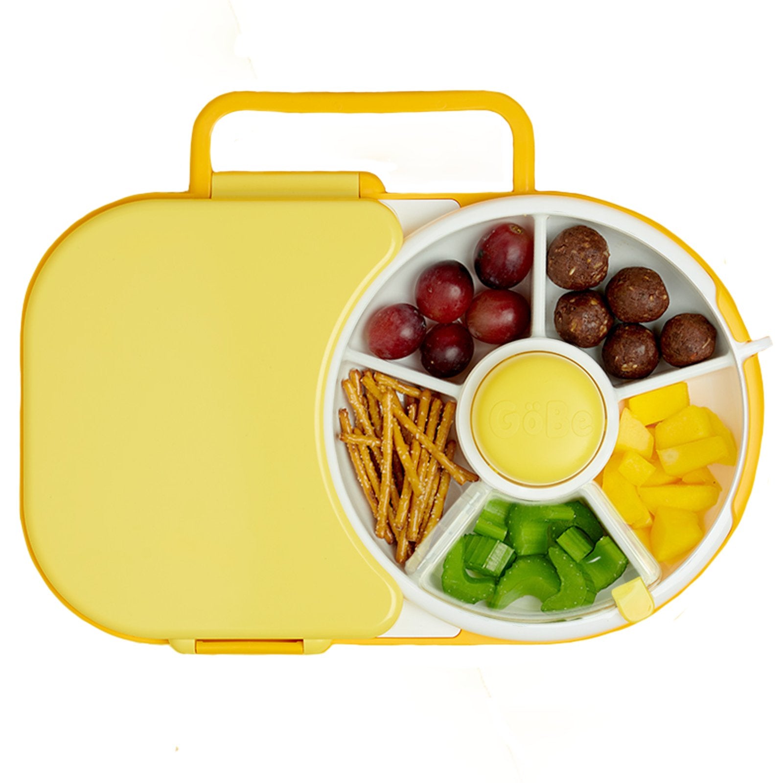 GöBe Kids - GoBe Kids Lunchbox with Snack Spinner: Honey Yellow ...